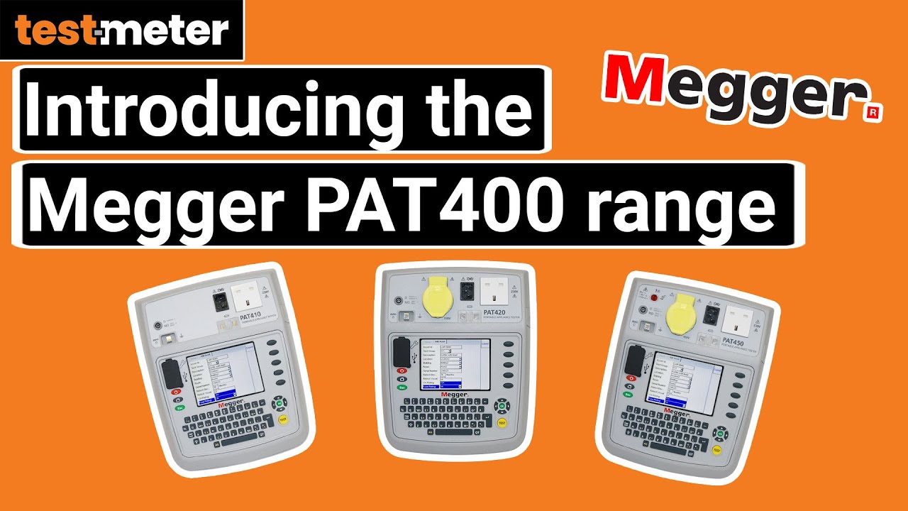 Megger PAT400 PAT Tester Series Product Intro & Demo - YouTube