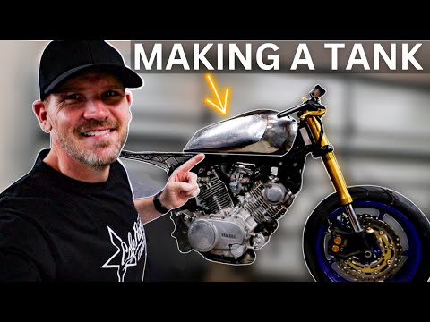 ★ How To Build a CAFE RACER Tank From Scratch - Timelapse  (PART 1)