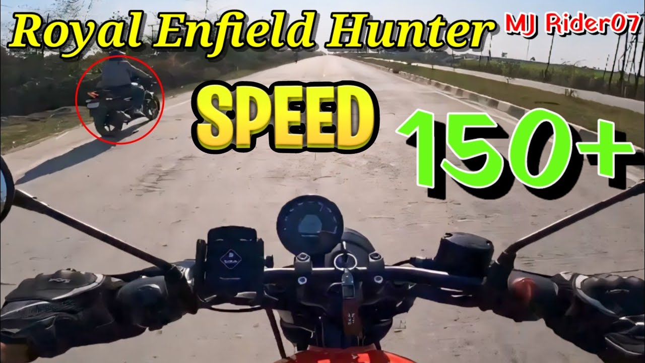 Royal Enfield Hunter 350 | Speed 150 Plus | @mj_rider_07 - YouTube