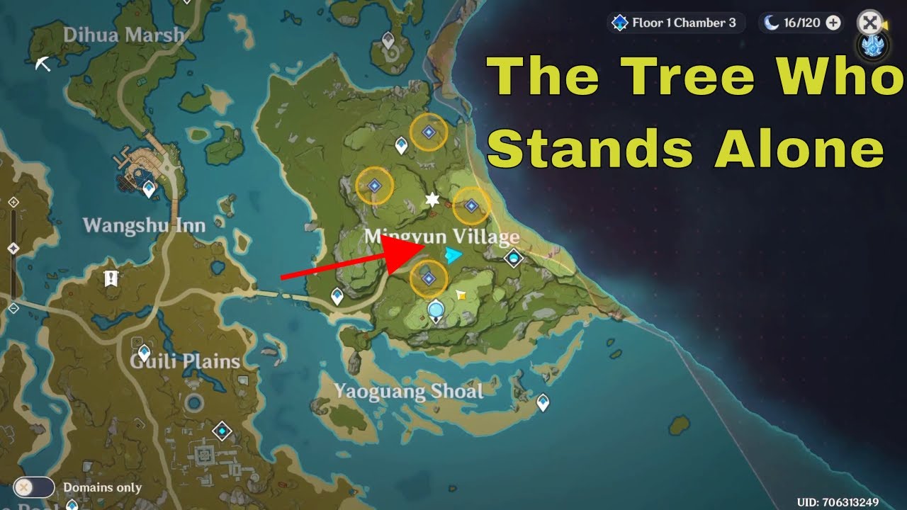The Tree Who Stands Alone Full Quest Guide Look Around Mingyun Village Genshin Impact Youtube