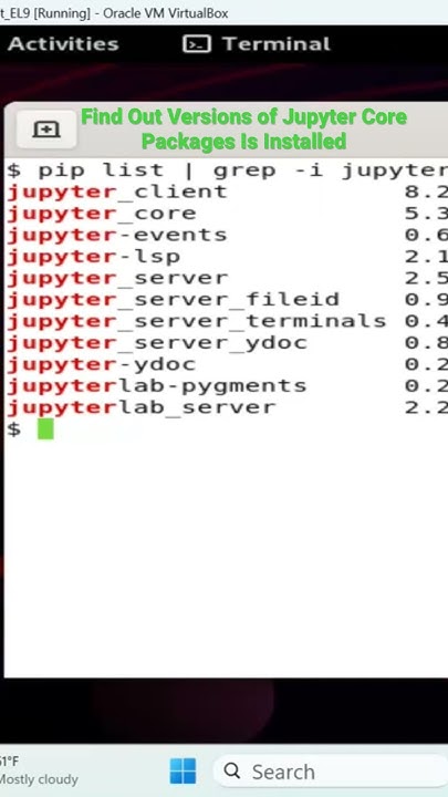 Find Out Versions of Jupyter Core Packages Is Installed #shorts - YouTube