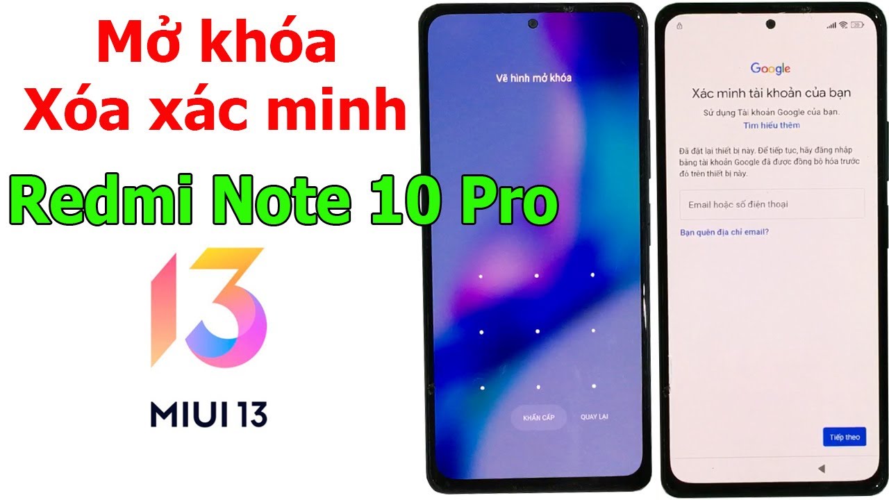 Xóa mật khẩu mở khóa và xóa xác minh tài khoản Google Redmi Note 10 Pro ...