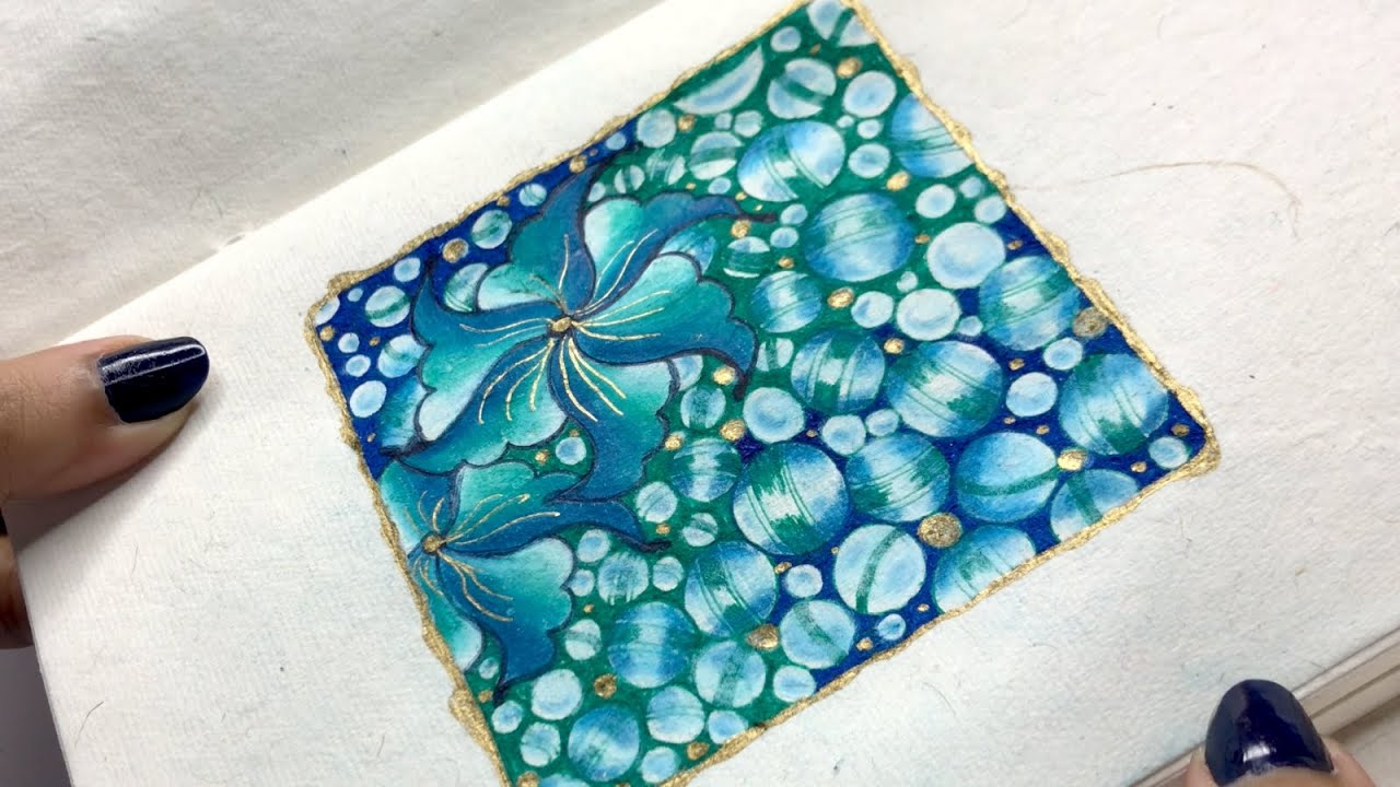 Ep 1 | Friday Friendship Tangles | Zentangle Project with Drawings ...