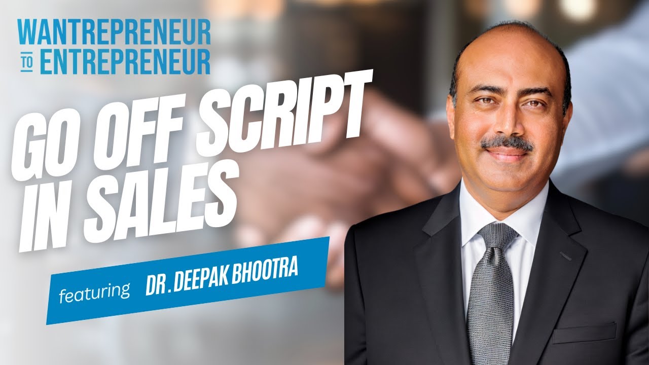 Go OFF SCRIPT in sales and start doing THESE THINGS to succeed w/ Dr ...
