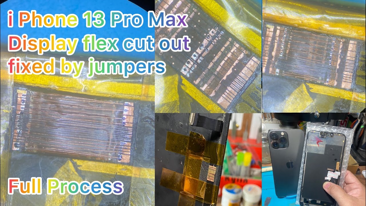 i Phone 13 Pro max Display Flex repair Fixed By Jumpers Done Successfully (Full Process) - YouTube