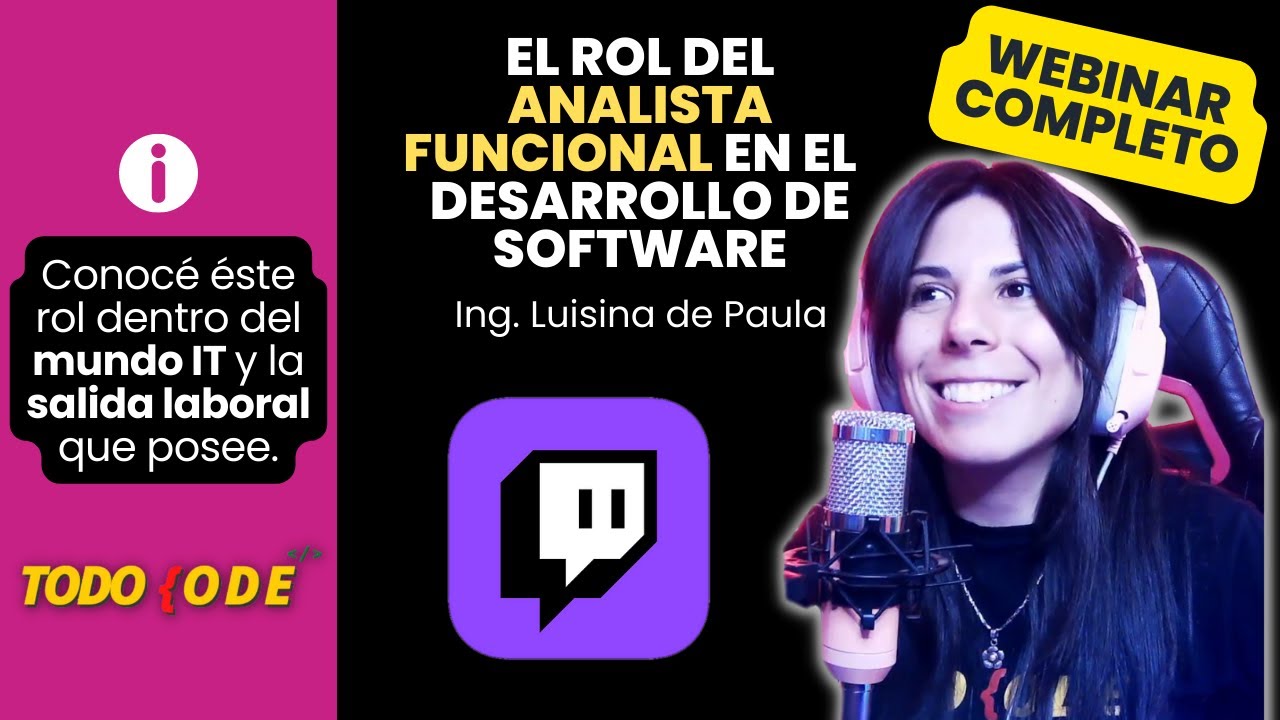 🔴 WEBINAR: El Rol del ANALISTA FUNCIONAL en el DESARROLLO DE SOFTWARE 💻 - YouTube