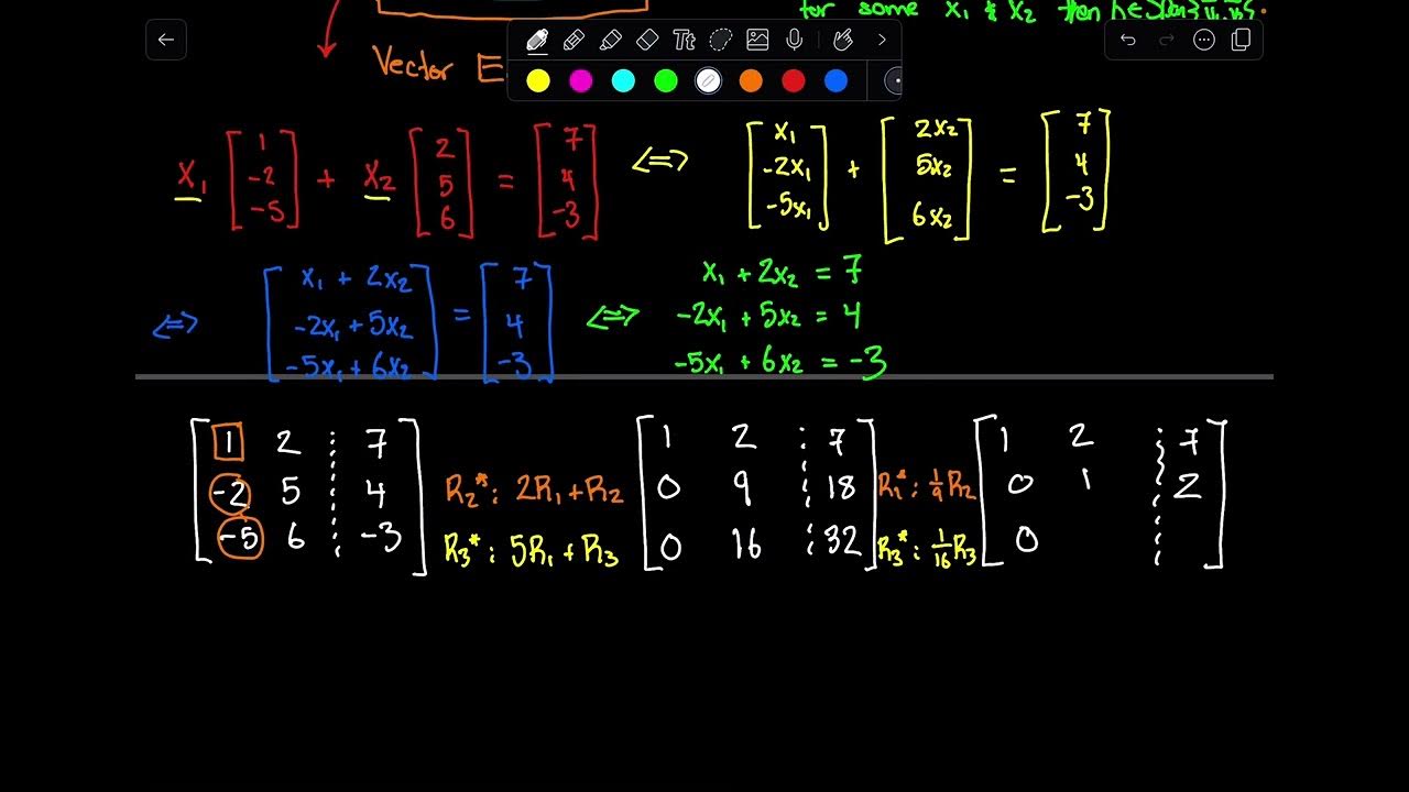 Week 2 | Lesson 7 | Solving vector equations - YouTube