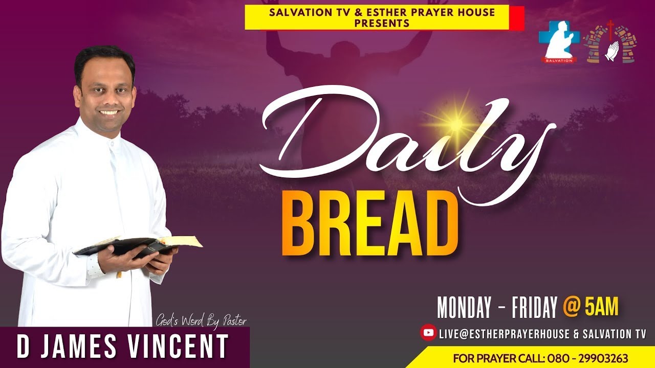 DAILY BREAD REPEAT | 25.06.2024 | MESSAGE BY PASTOR D JAMES VINCENT ...
