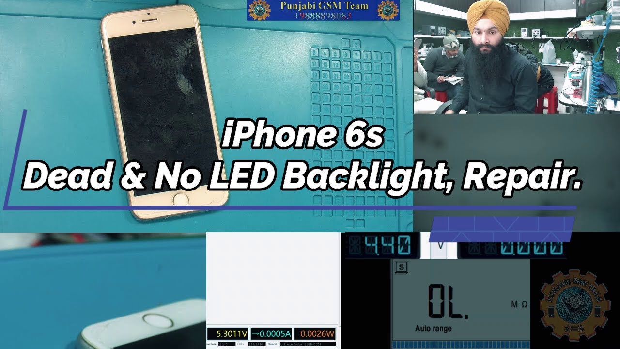iPhone 6s Dead & No LED Backlight, Repair. - YouTube