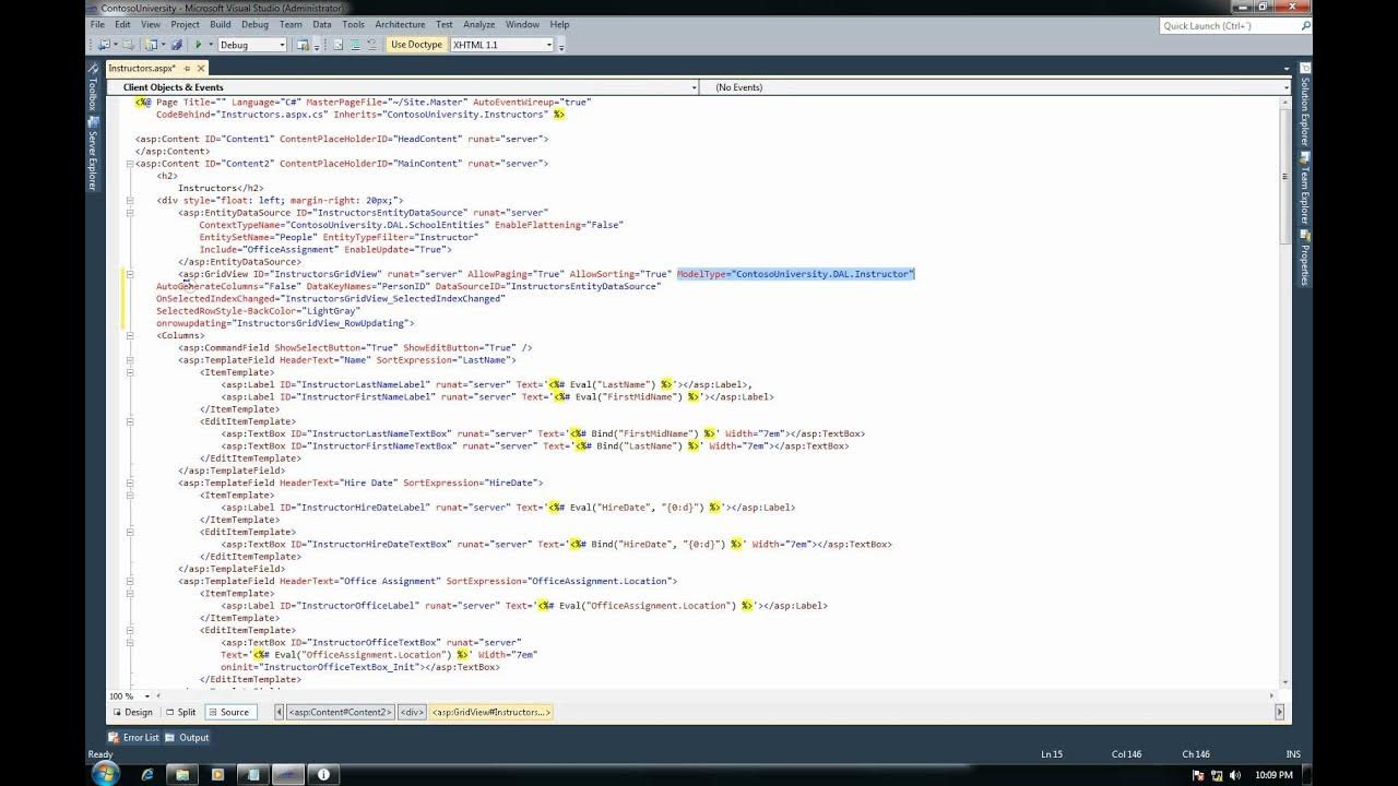 Upgrade from ASP.NET 4 to ASP.NET 4.5 for Strongly Typed Data-controls - YouTube
