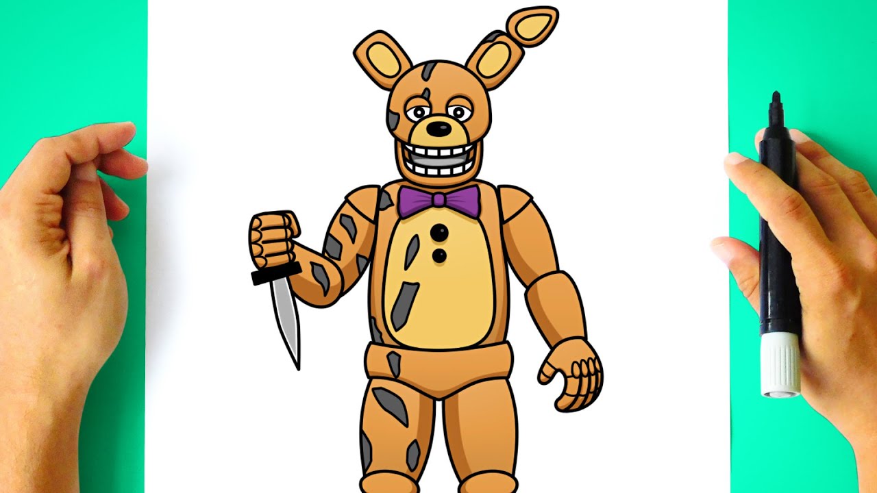 Como DESENHAR o SPRING BONNIE - Como DIBUJAR a SPRING BONNIE - Five ...