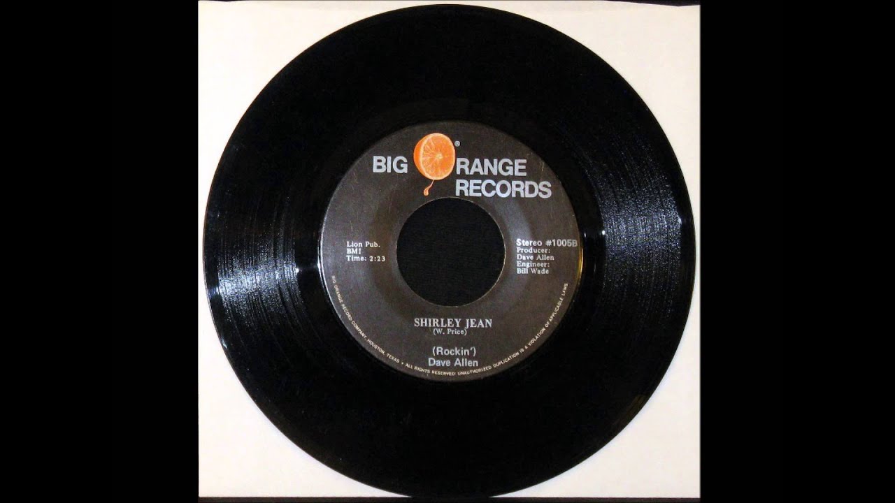 (ROCKIN') DAVE ALLEN - Shirley Jean - YouTube