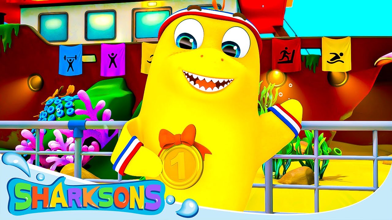 Chomp Chomp Counting Song | The Sharksons - Songs for Kids | Nursery ...