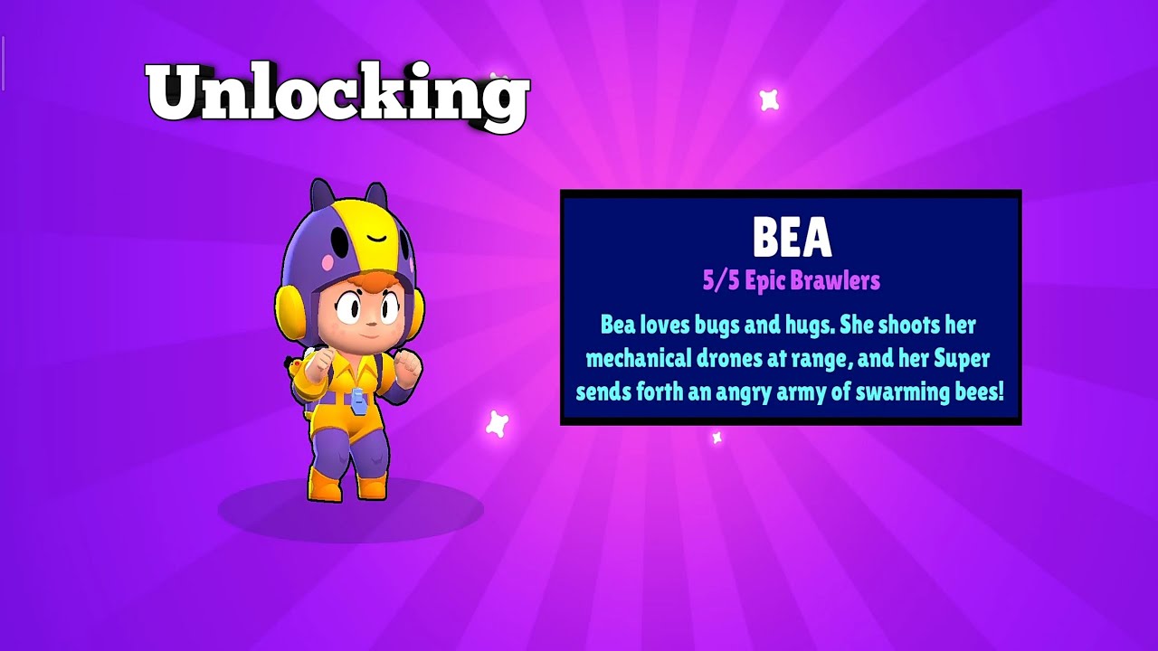 Unlocking Bea in Brawl Stars | Purchasing Epic brawler Bea - YouTube