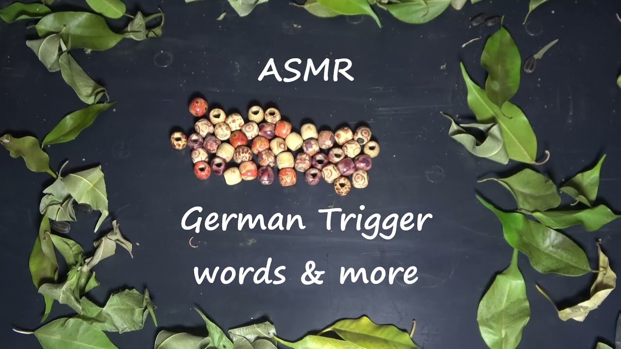 ASMR German Trigger words and tingly Sounds - YouTube