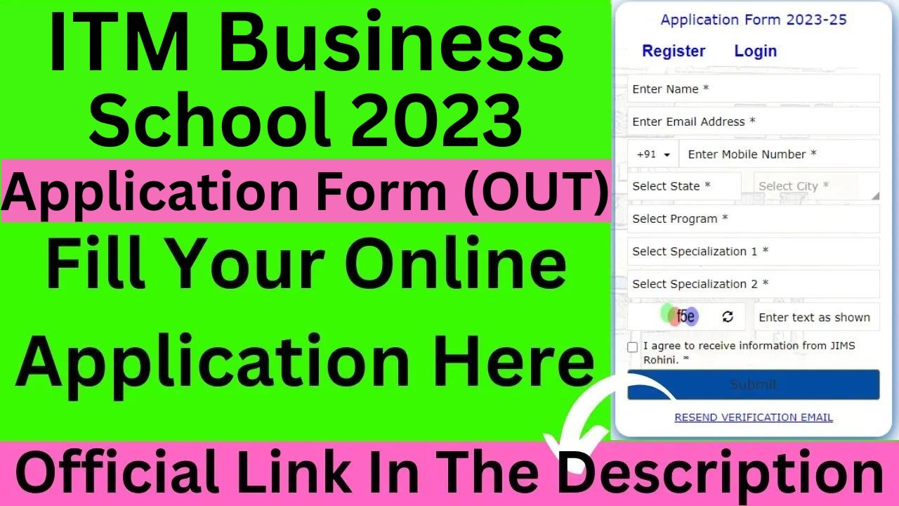 ITM Business School 2023 Application Form (Released) - How To Fill ITM Business School Form 2023 ...