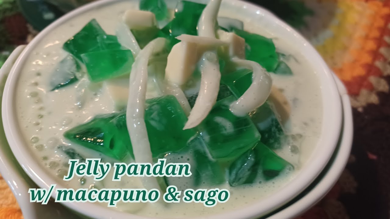 Jelly pandan w/ macapuno & sago #dessert | Clarilyn Vlogs - YouTube