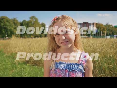 A simple shooting of a young blonde girl on a sunny summer day