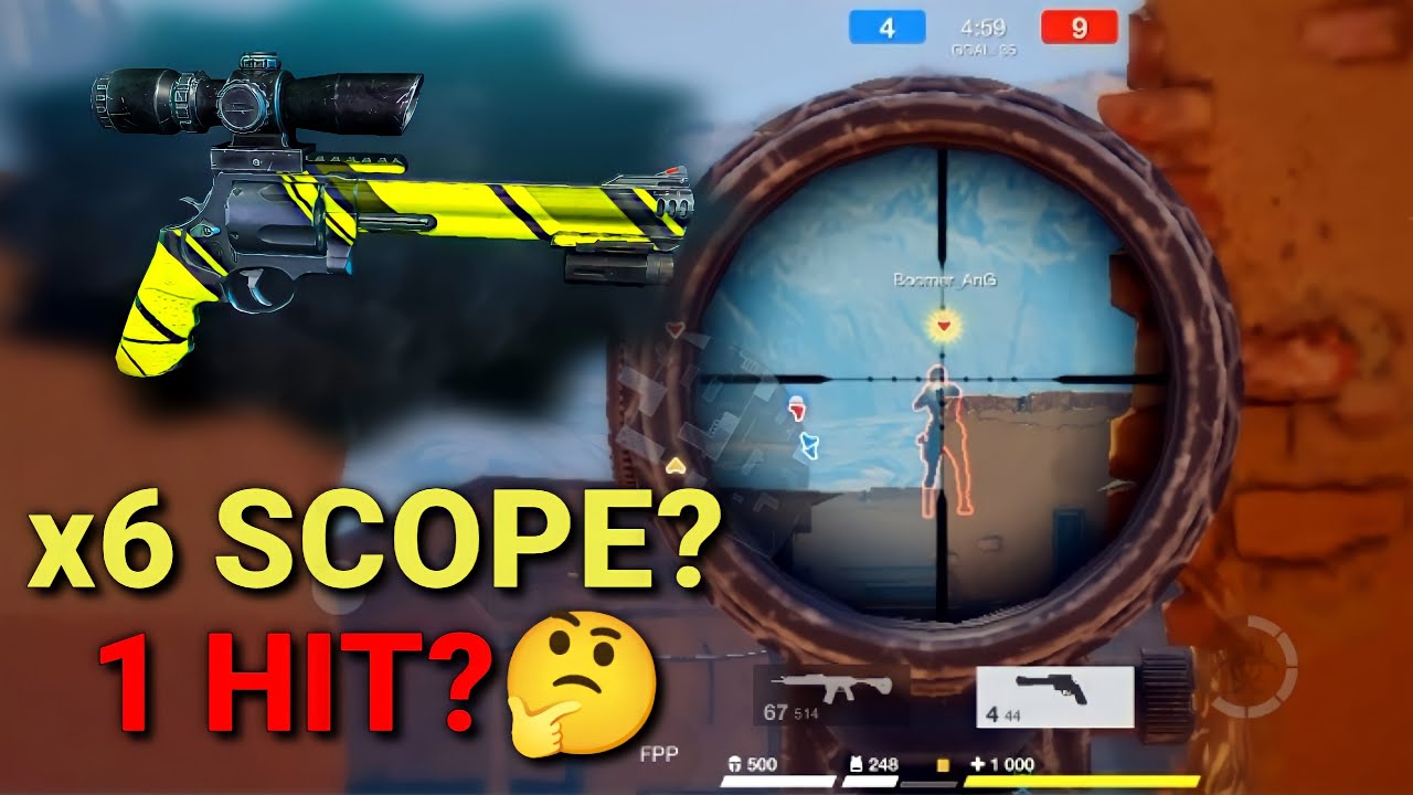X6 SCOPE USING MAGNUS HANDGUN | Battle Prime Mobile Gameplay - YouTube