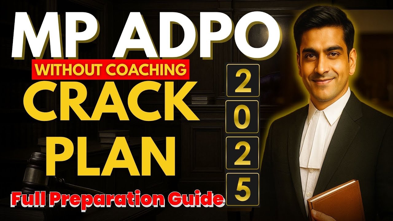 How to Prepare MP ADPO 2025 26 Full Strategy Without Coaching| MP Apdo ...