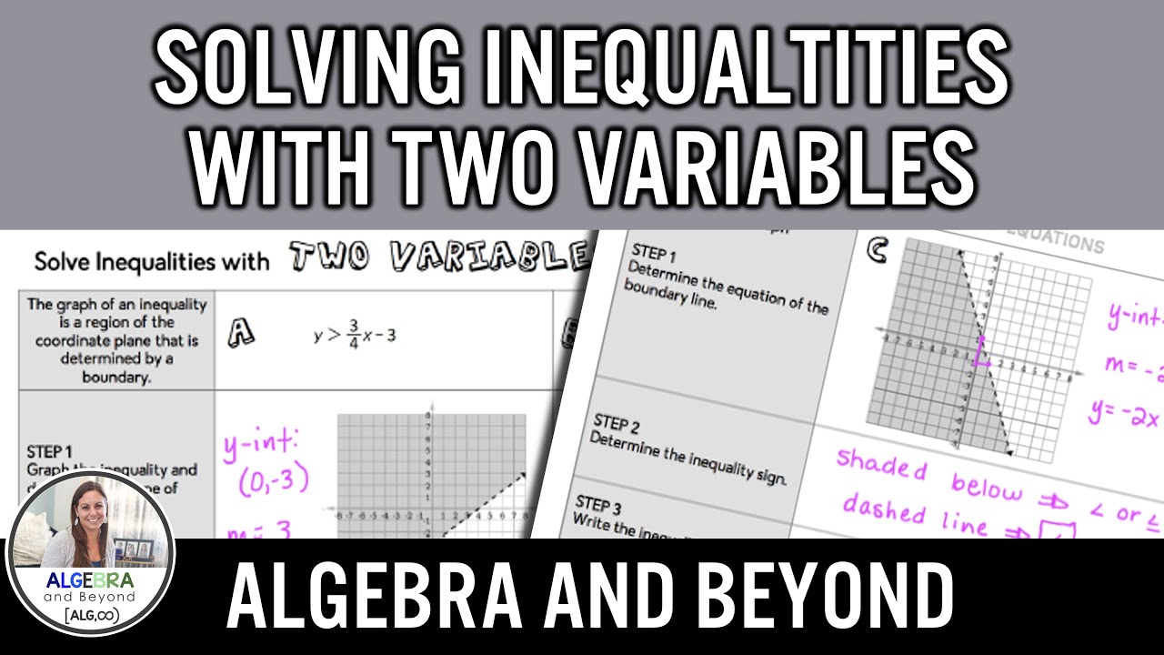 Solving Inequalities with Two Variables | Algebra 2 Lesson - YouTube