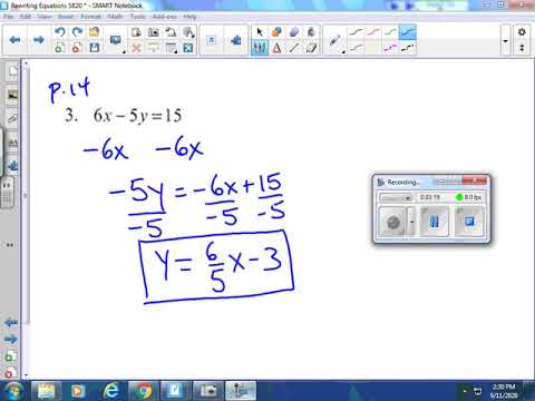 Algebra 2 Rewriting Equations and Formulas - YouTube
