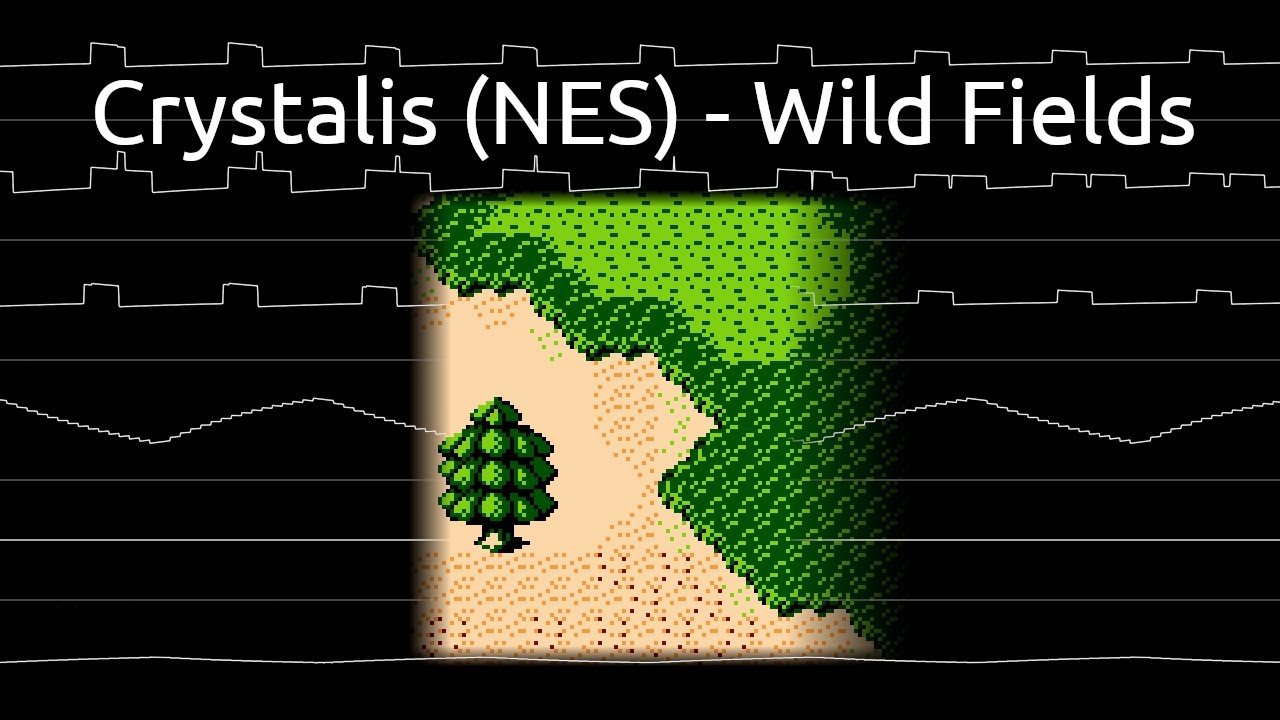 Crystalis (NES) - Wild Fields | Oscilloscope view - YouTube