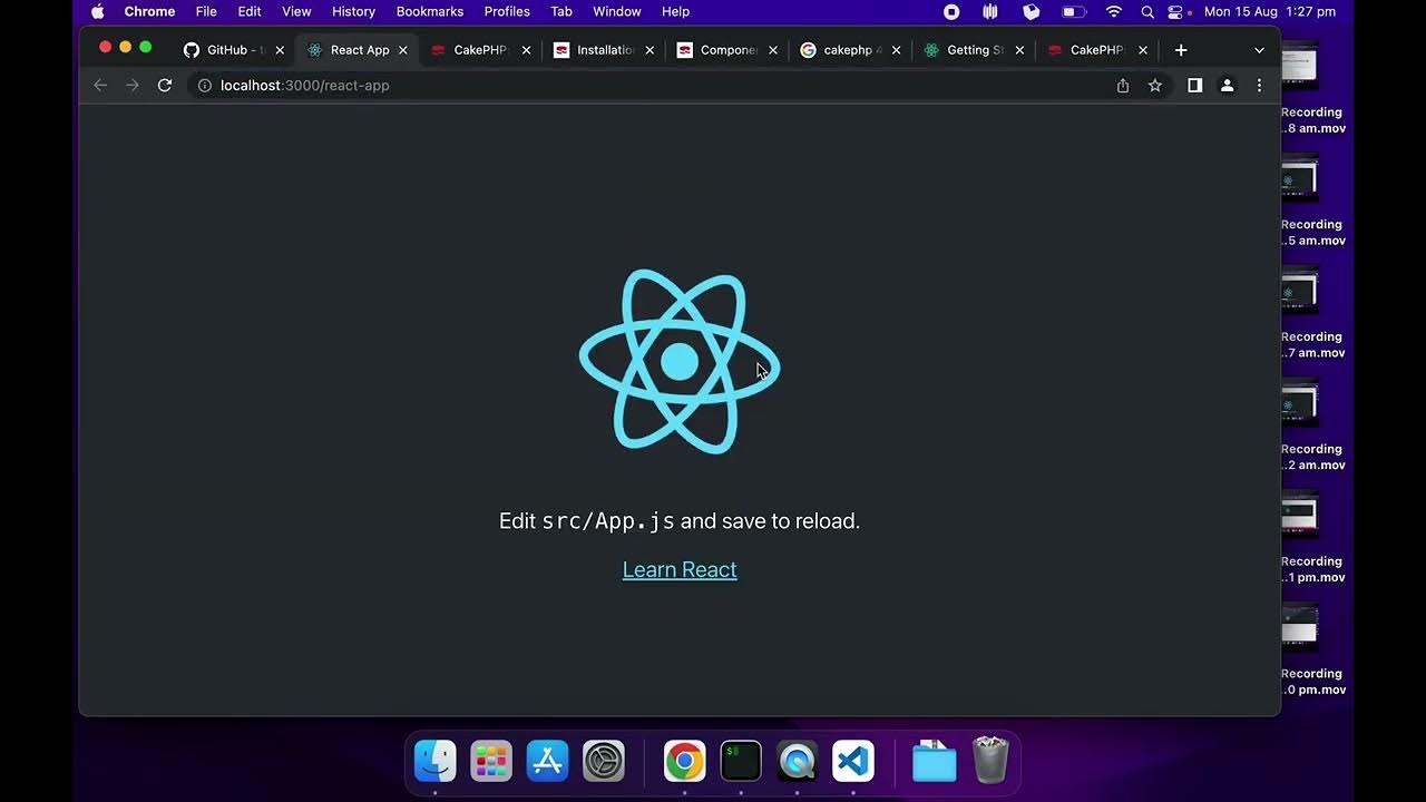CakePHP 4 - Embedding a Create React App in a View (Development Setup) - YouTube