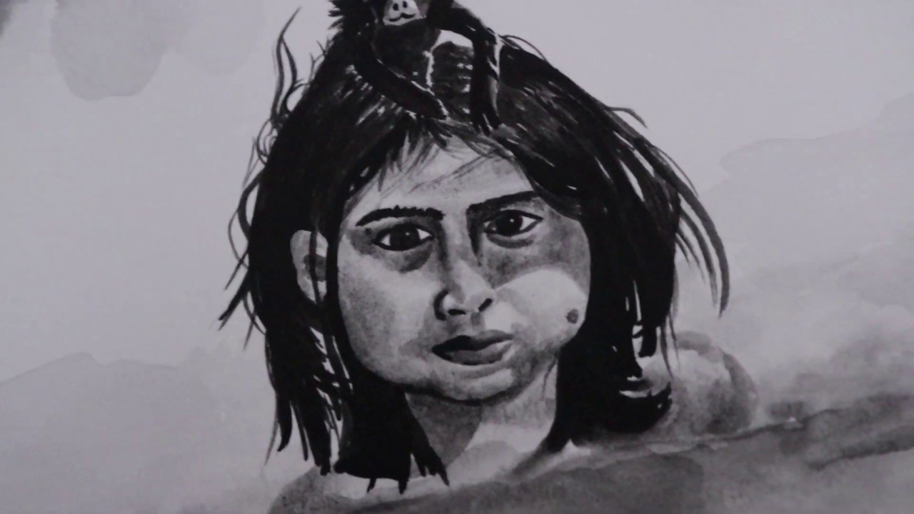 Realistic Portraits Painting with Watercolors | Lukisan Potret ...