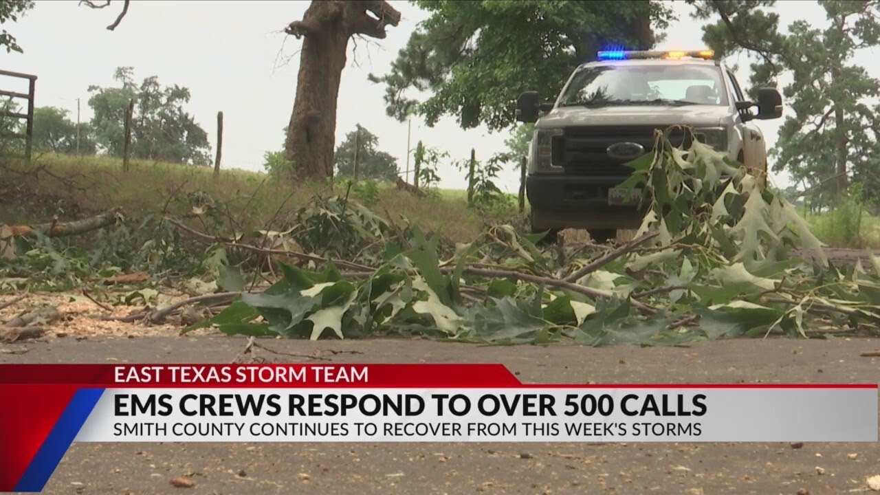 Smith County severe weather recovery continues on Friday - YouTube