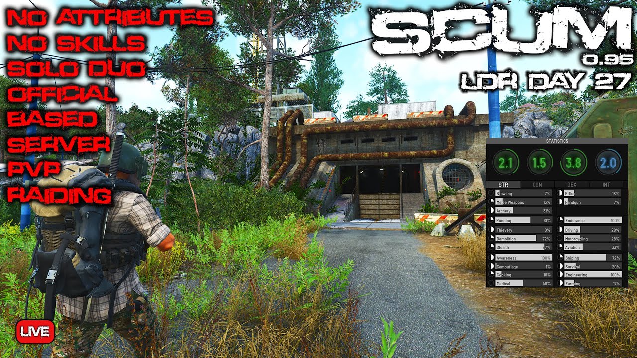 The Z2 Bunker Was My First AB Bunker Pt2 - L.D.R. Day 27 - SCUM 0.95 ...