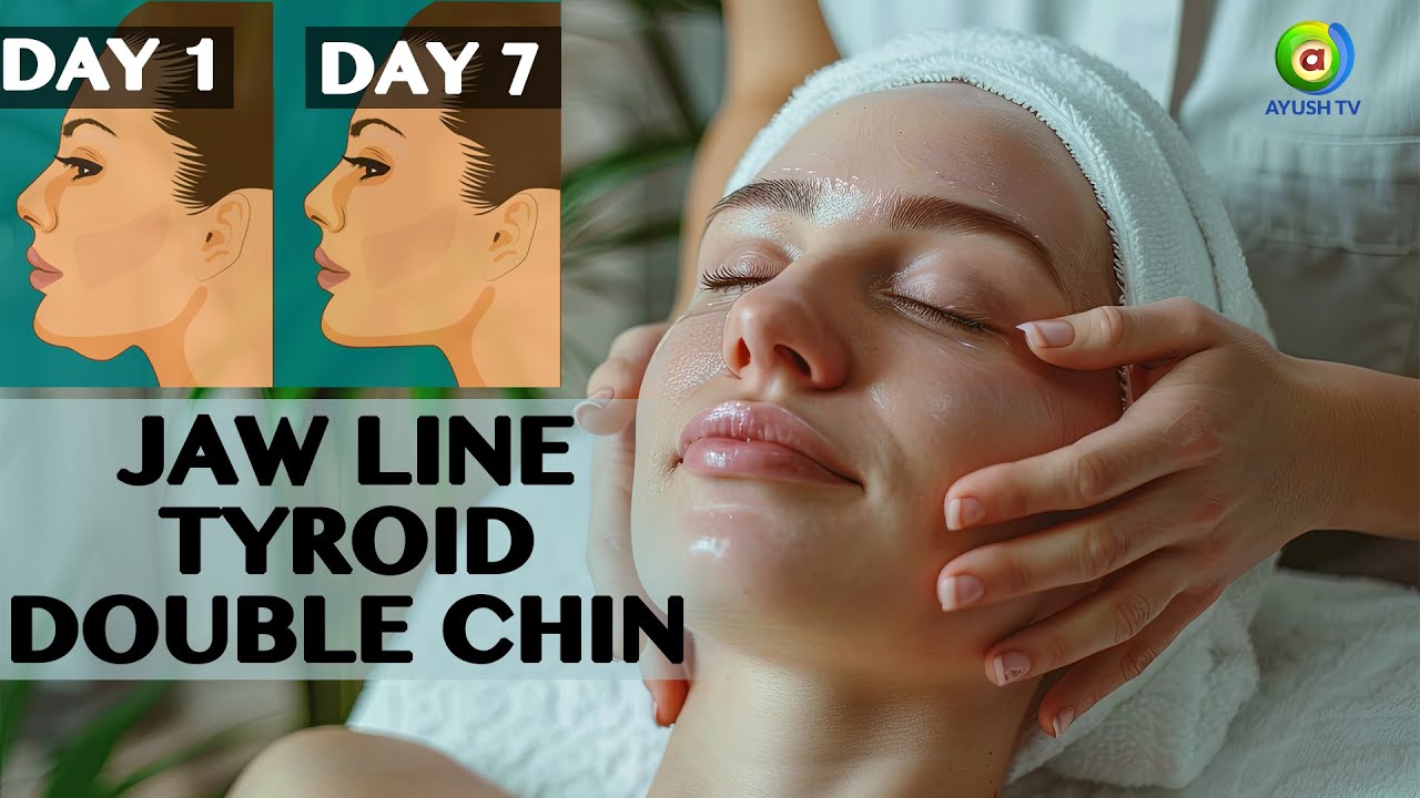 Face Yoga for Thyroid, Jawline & Double Chin | #ayushtvglobal - YouTube