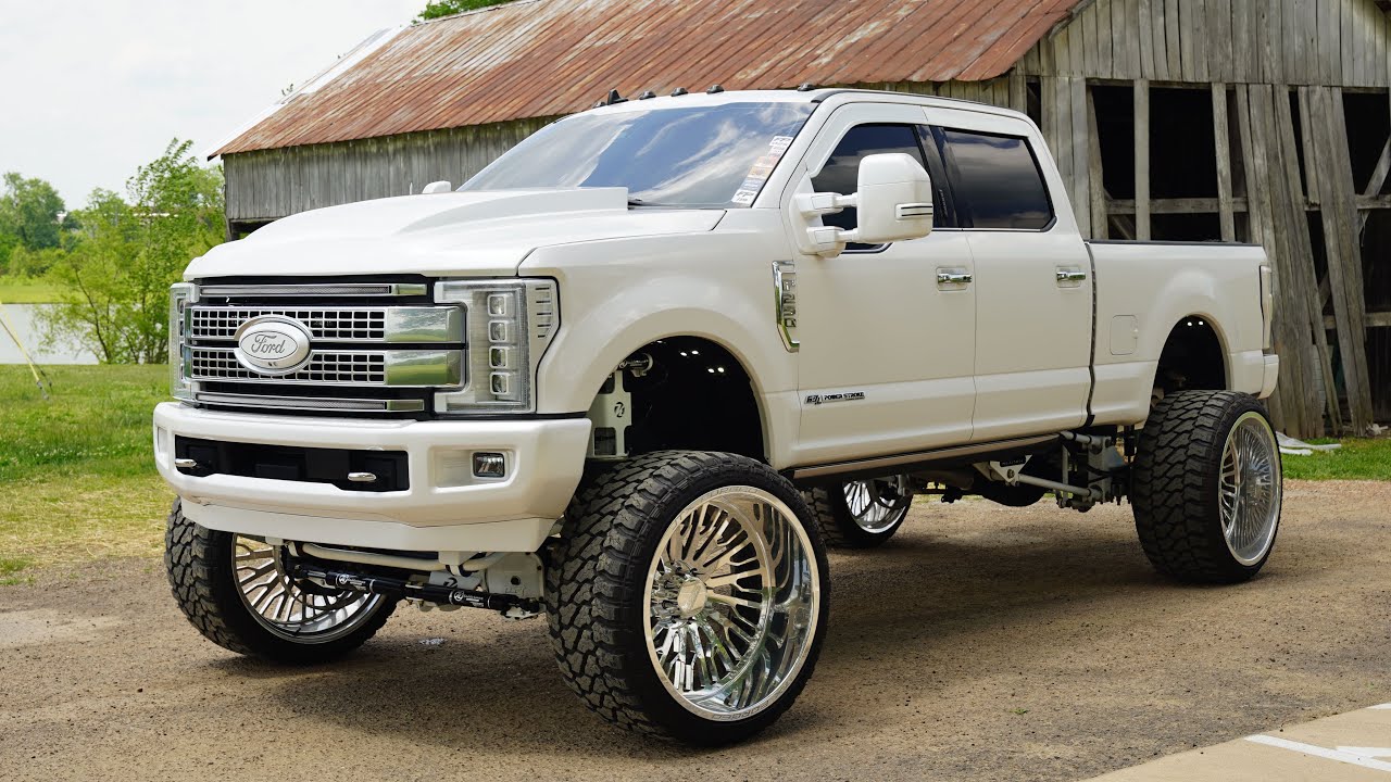 I put a Cowl hood on my bagged F250! - YouTube