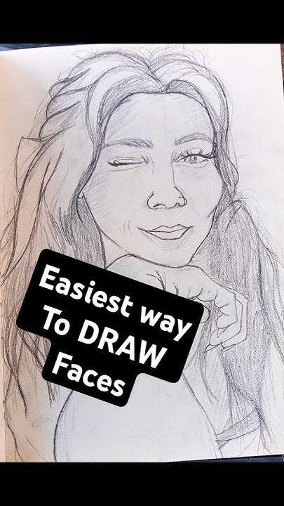 EASIEST Way to DRAW FACES | How to Draw Faces | #shorts #howtodraw # ...