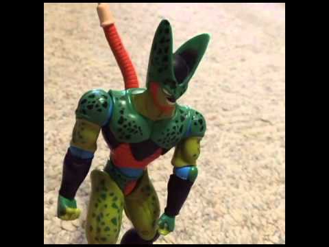 SS Vegeta vs Imperfect Cell Stop Motion - YouTube