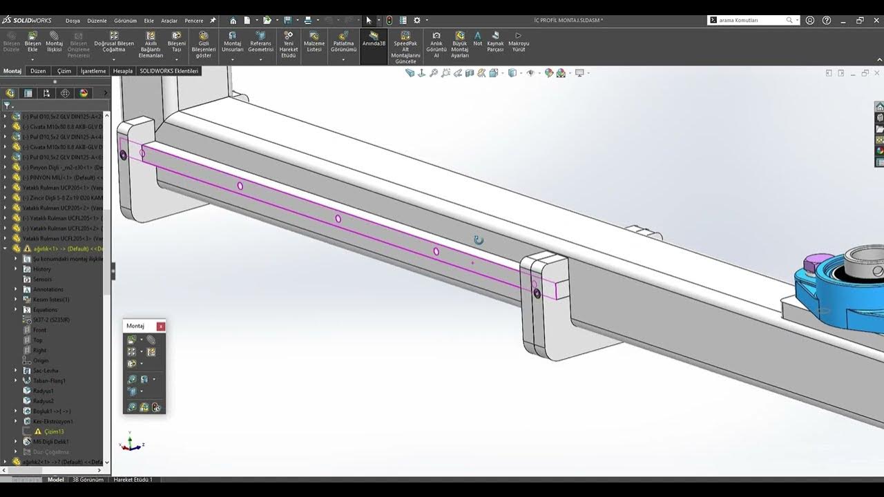 Rotational Casting Machine Design Part 10 #solidworks - YouTube