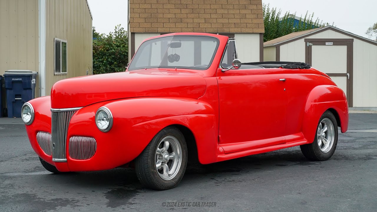 1941 Ford Super Deluxe Convertible Hot Rod Walk-around Video - YouTube
