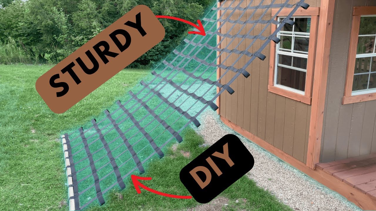 STEP-BY-STEP How to Install a Climbing Net onto a Playhouse || 2 ...