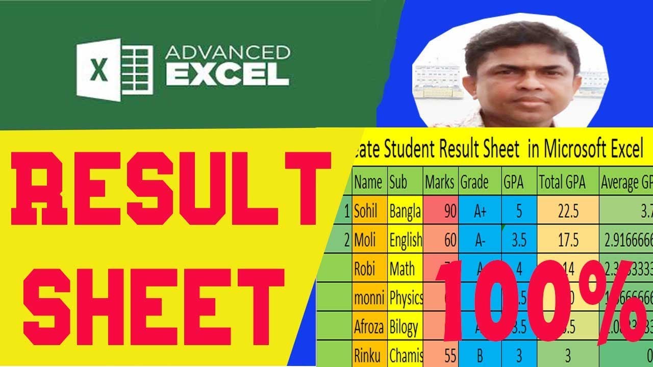 Create Result Sheet In Microsoft Excel By Golammostafa63 YouTube Create Result Sheet In Microsoft Excel By Golammostafa63 YouTube