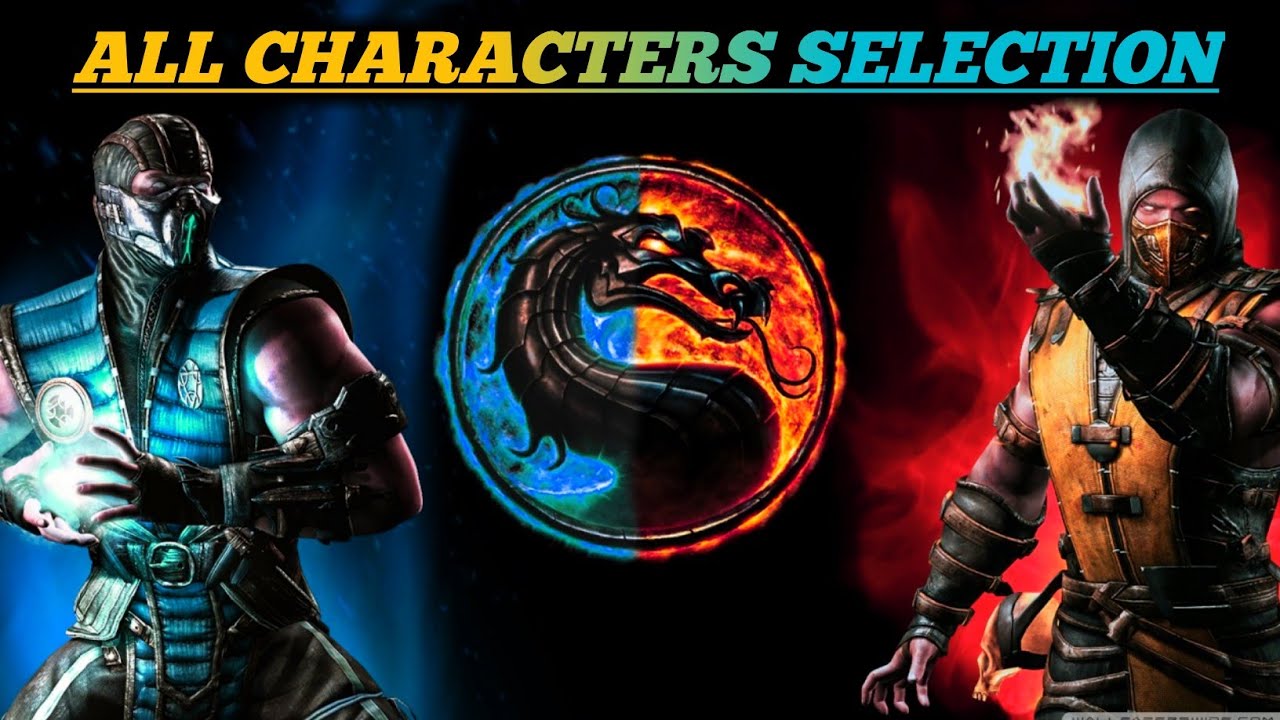 MK9 ALL CHARACTERS SELECTION ANIMATION #mortalkombat2011 - YouTube
