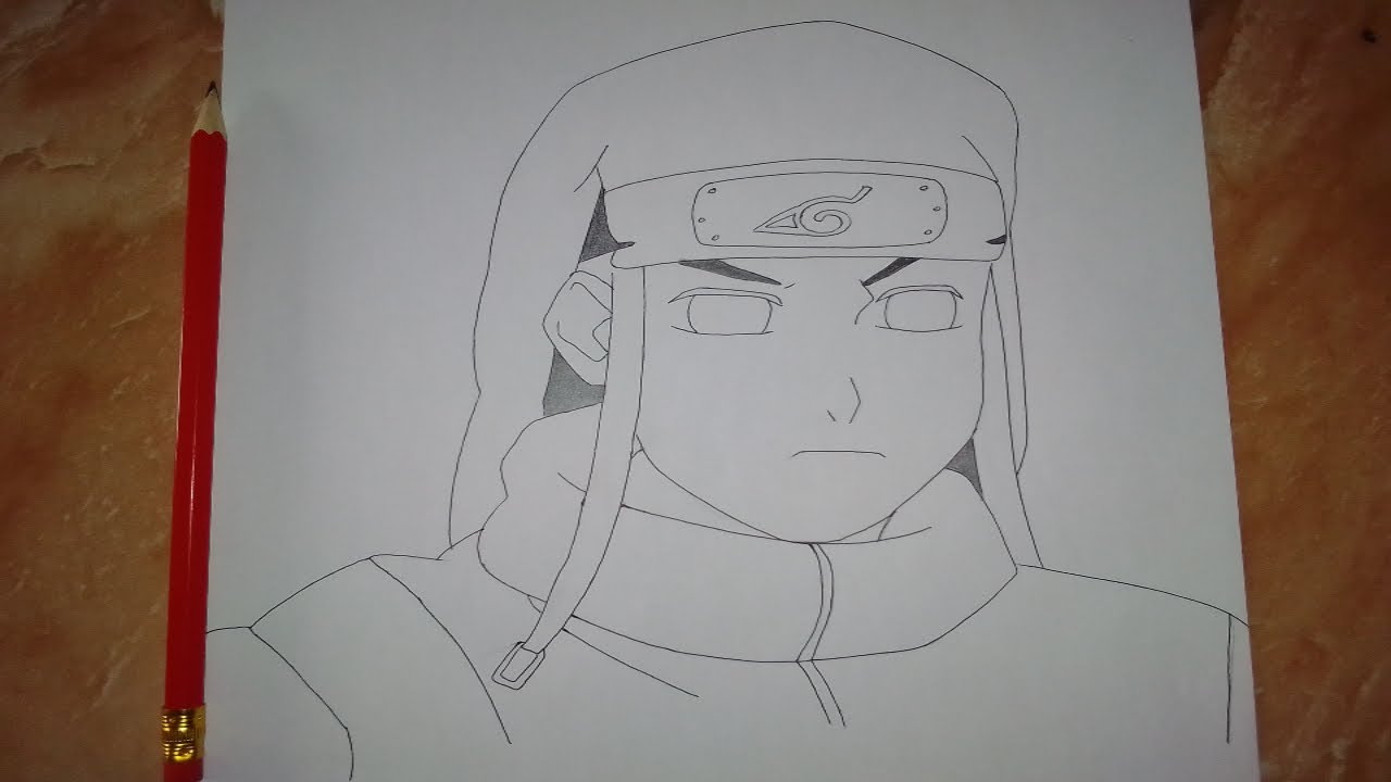 Neji | Easy Drawing | Naruto Shippuden - YouTube