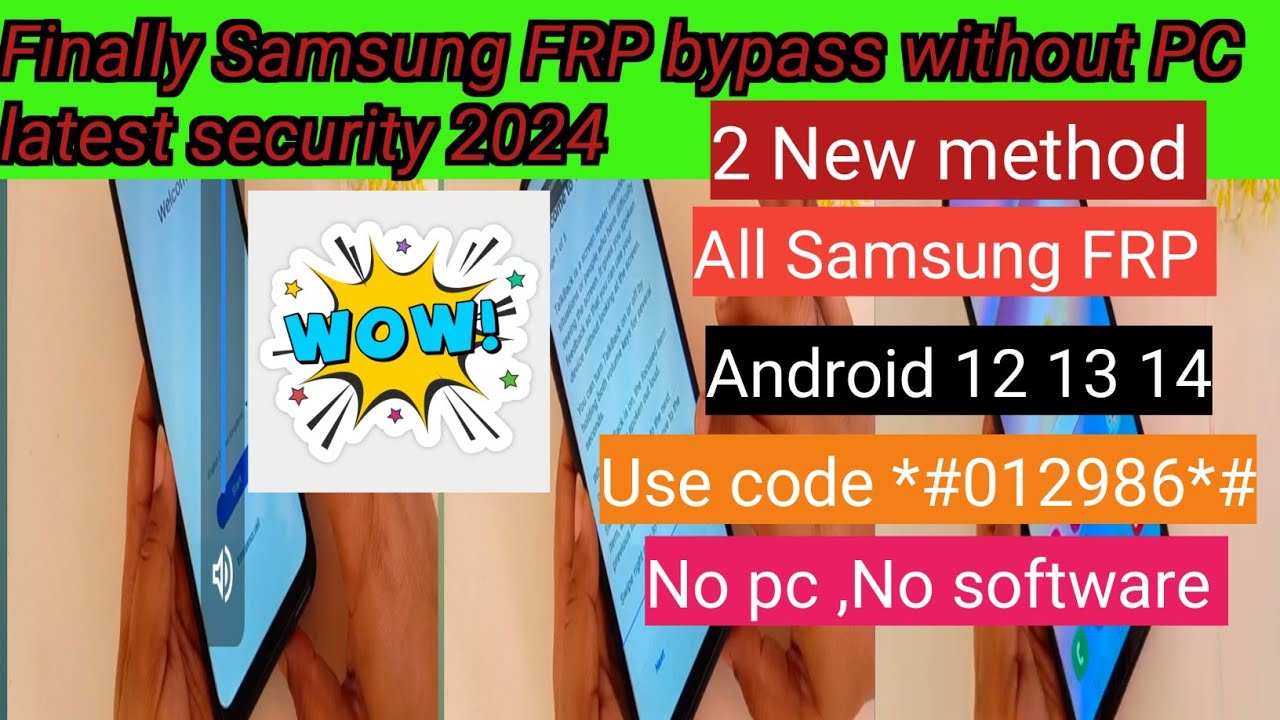 All Samsung 2024 FRP Bypass Code | Android 12/13 | Remove Google ...