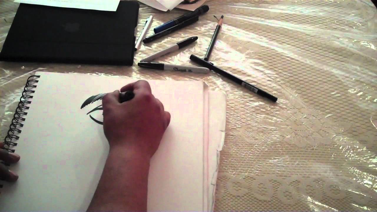 Caricature Quick Tip series LINE QUALITY - YouTube