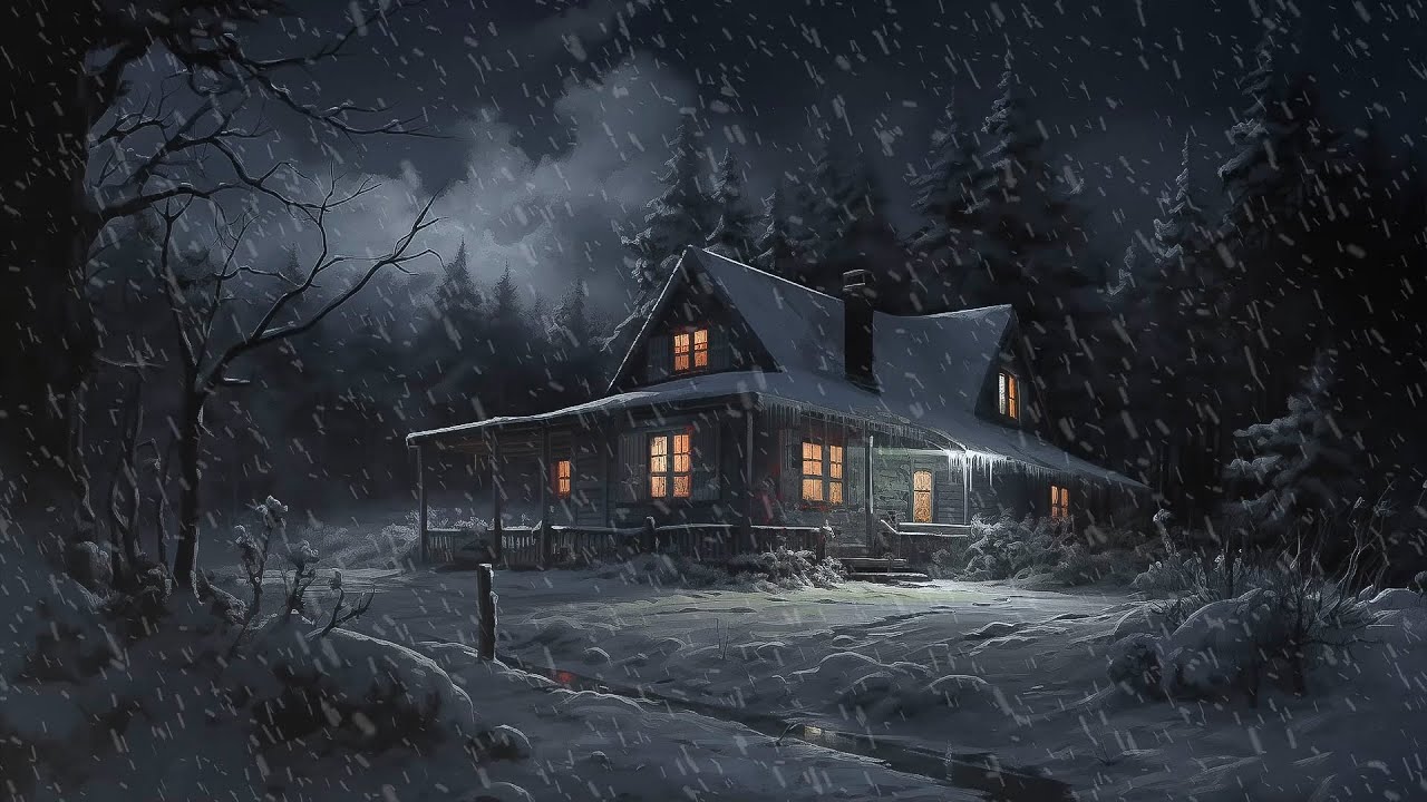 Freezing Blizzard Winter Storm | Icy Snowstorm & Howling Wind | Deep ...