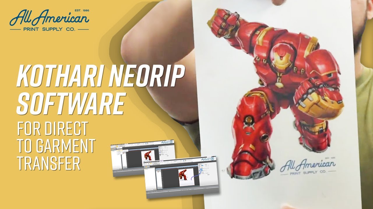 How to use Kothari NeoRip Software For Direct To Film Printing - YouTube