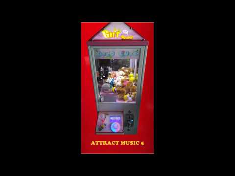 #3 Gift Store Mini Claw Machine Music Attract Coins Gameplay Alarm