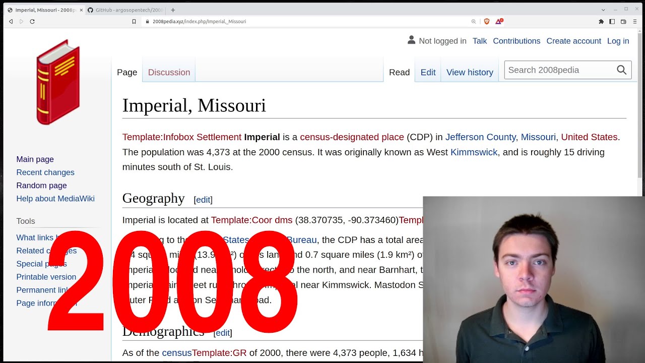 2008pedia - A 2008 Wikipedia Archive - YouTube