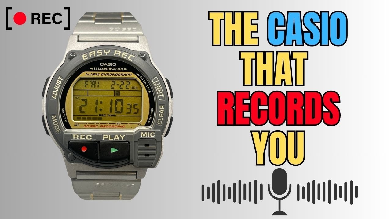 The Rare Casio Recorder Watch A-V3 - YouTube