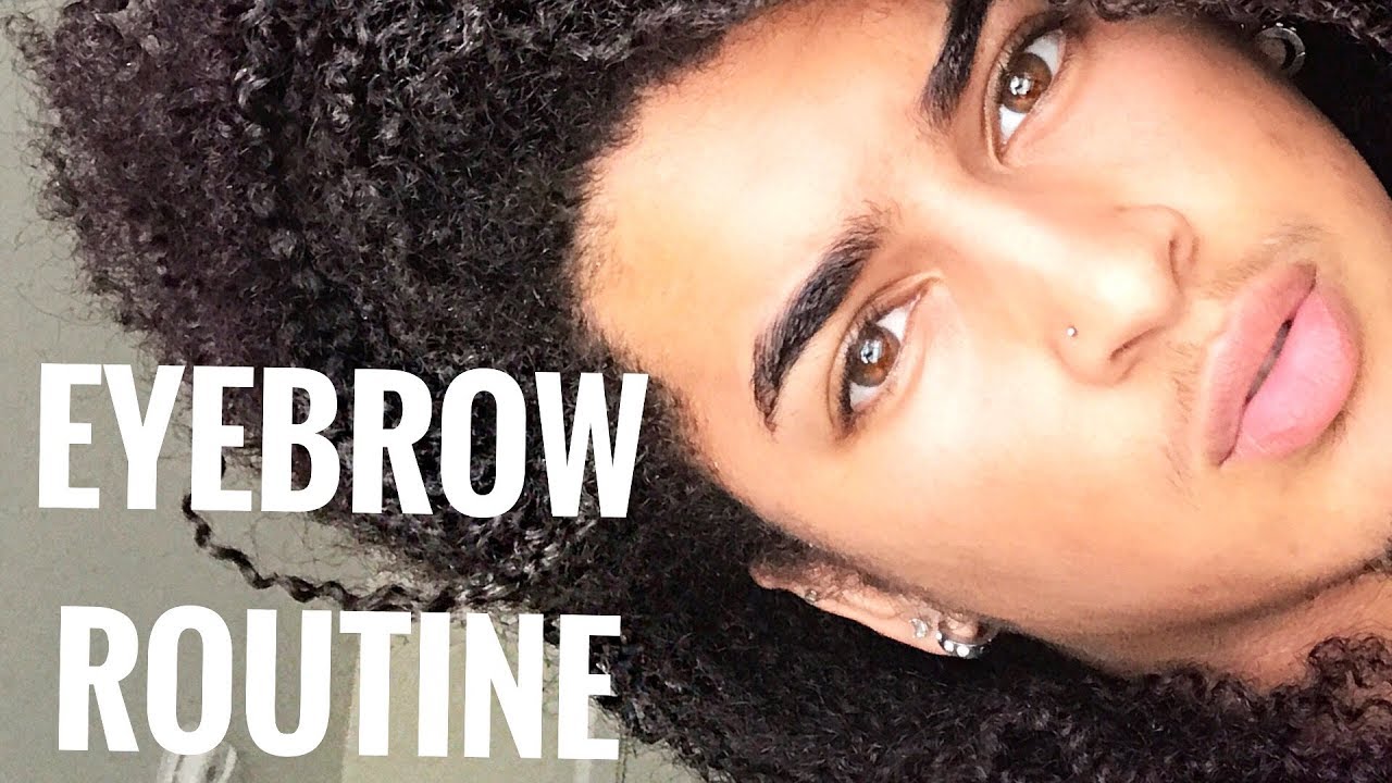 EYEBROWS, FACIAL HAIR, & EDGE UP AT HOME!!! - YouTube