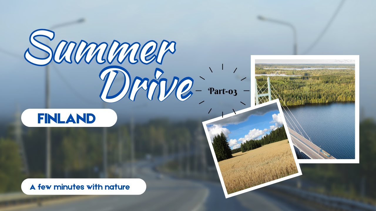 Car drive with summer nature | Summer holidays - YouTube